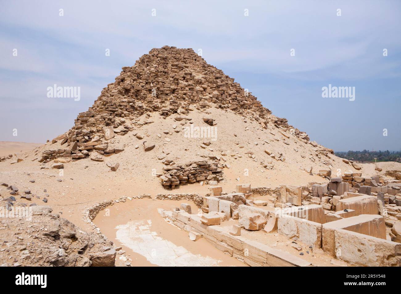 Pyramid of Pharaoh Sahure, Abusir, Egypt Stock Photo - Alamy