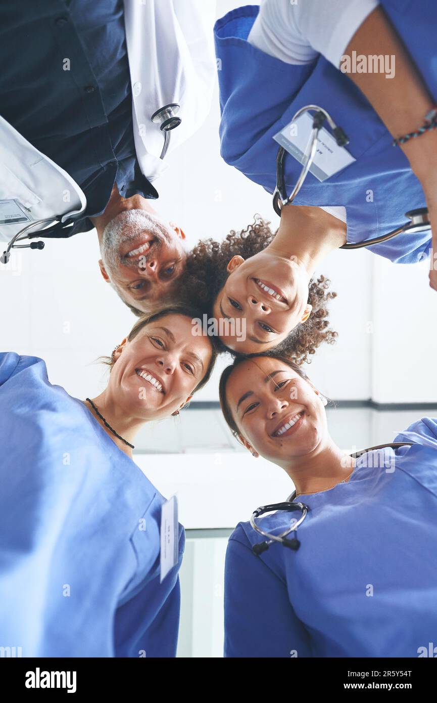 Dont worry, well heal you. Low angle portrait of a diverse group of ...