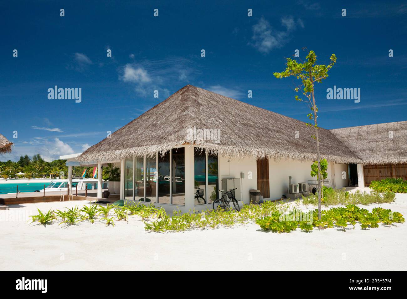 Diving School, Kandooma Island, South Male Atoll, Maldives Stock Photo ...