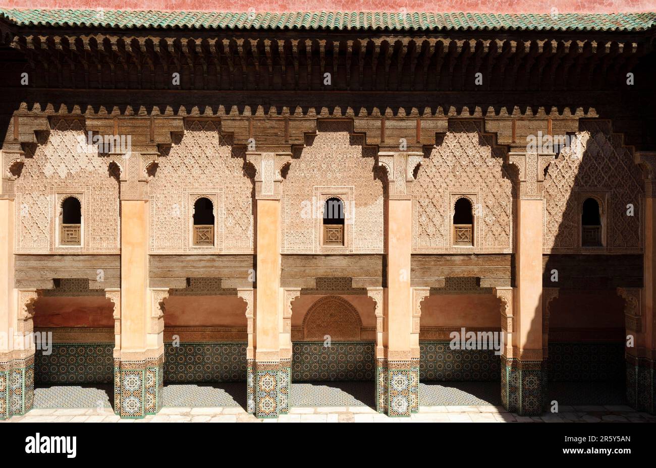Morocco, Place Djemaa El Fna, Marrakech, Mosque Ben Youssef, Souks ...