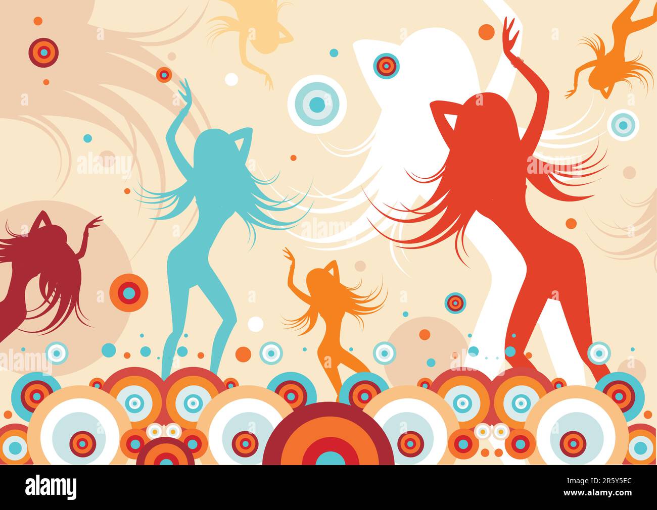 Cool happy girls Stock Vector Images - Alamy