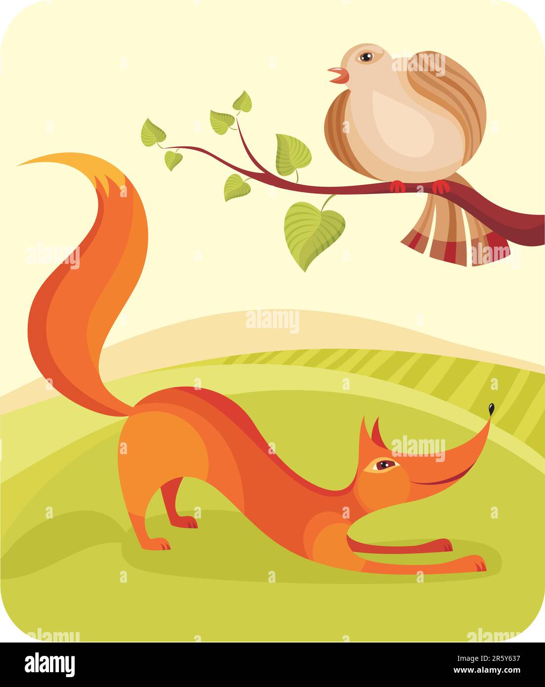 illustration of a cunning fox Stock Vector Image & Art - Alamy