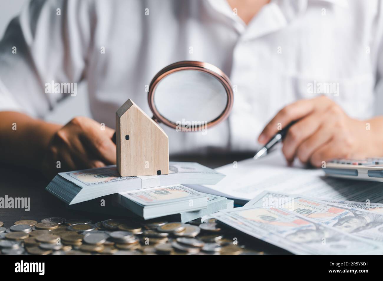 Real Estate House Appraisal And Inspection. Checking Home. house model ...