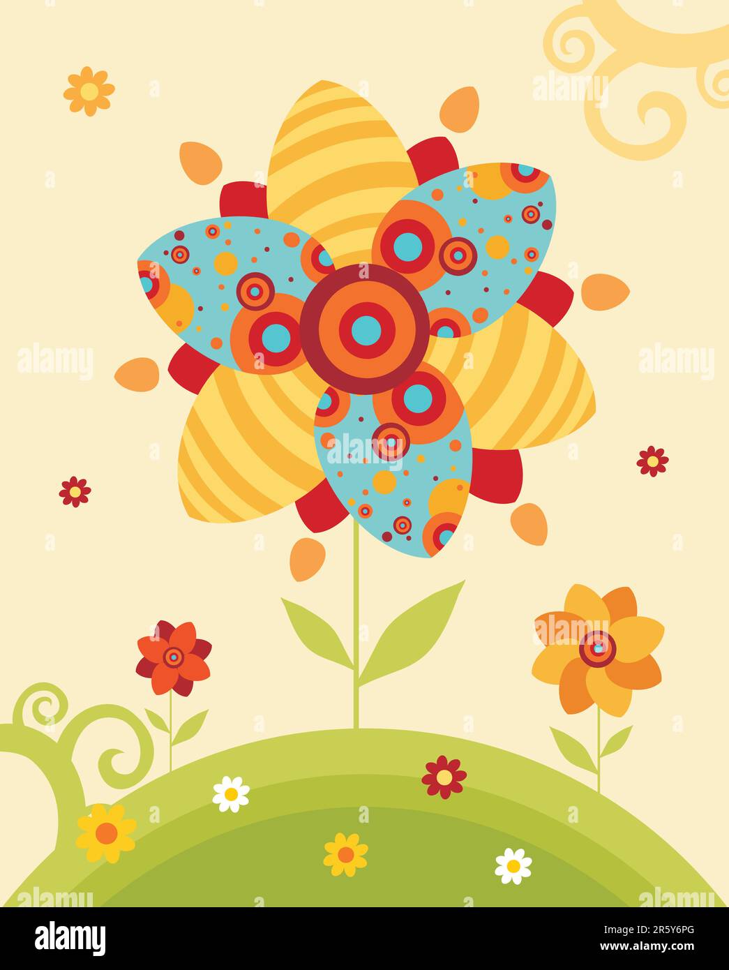 Beautiful easter tulip Stock Vector Images - Alamy