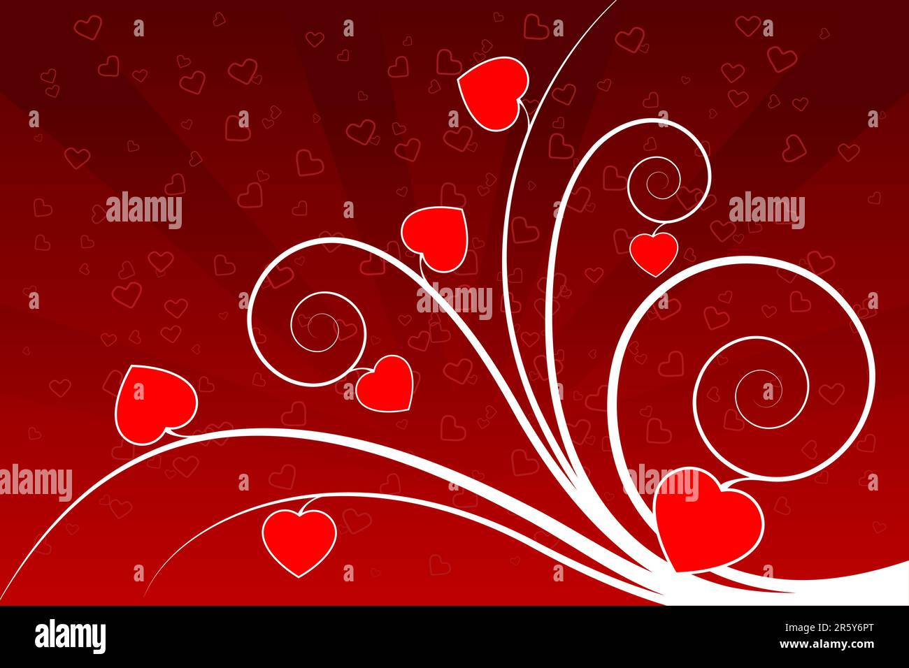 Rays heart design hi-res stock photography and images - Alamy