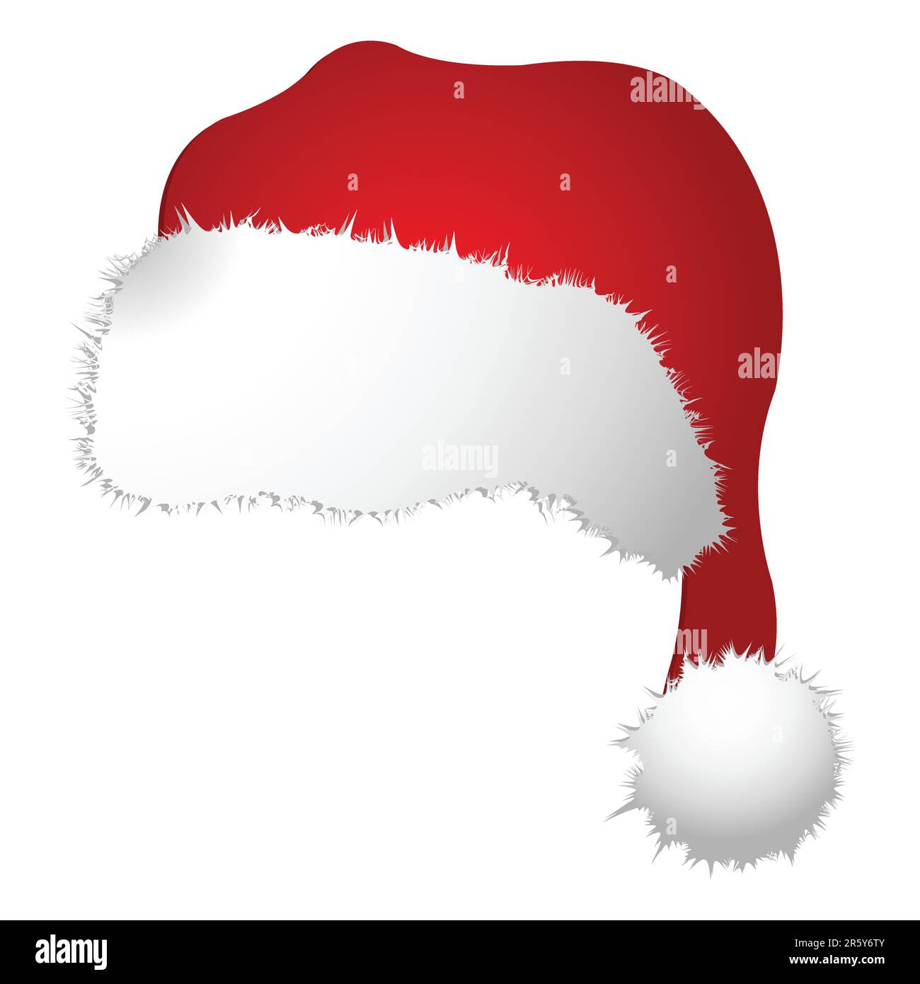 Santa Claus cap isolated over white background Stock Vector Image & Art ...