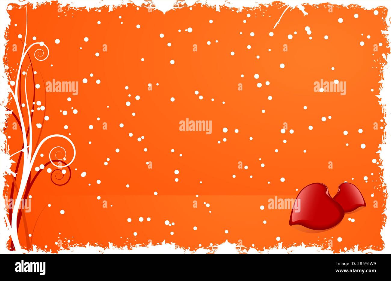 Grunge Valentine's Day Heart with swirls Vector illustration Stock ...