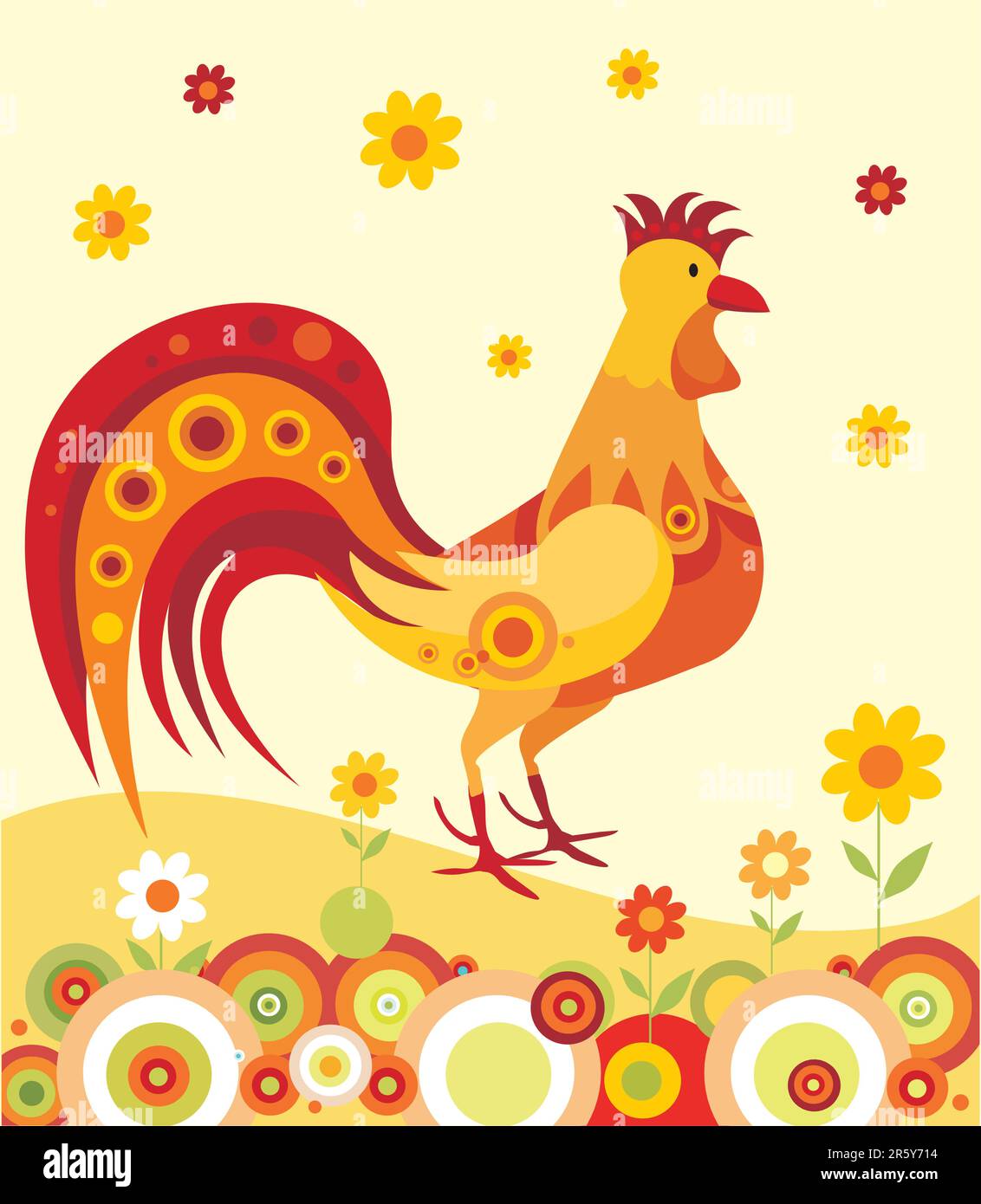 vector illustration of a colorfull bird Stock Vector Image & Art - Alamy