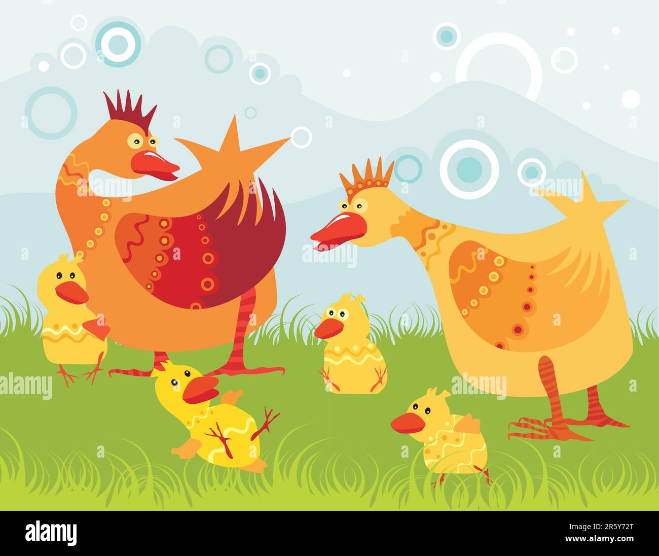 vector illustration of a colorfull bird Stock Vector Image & Art - Alamy