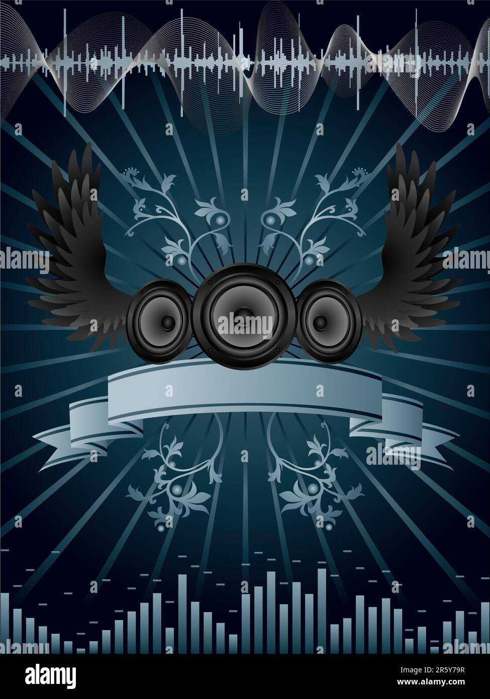 Vector abstract background with audio speakers Stock Vector Image & Art - Alamy