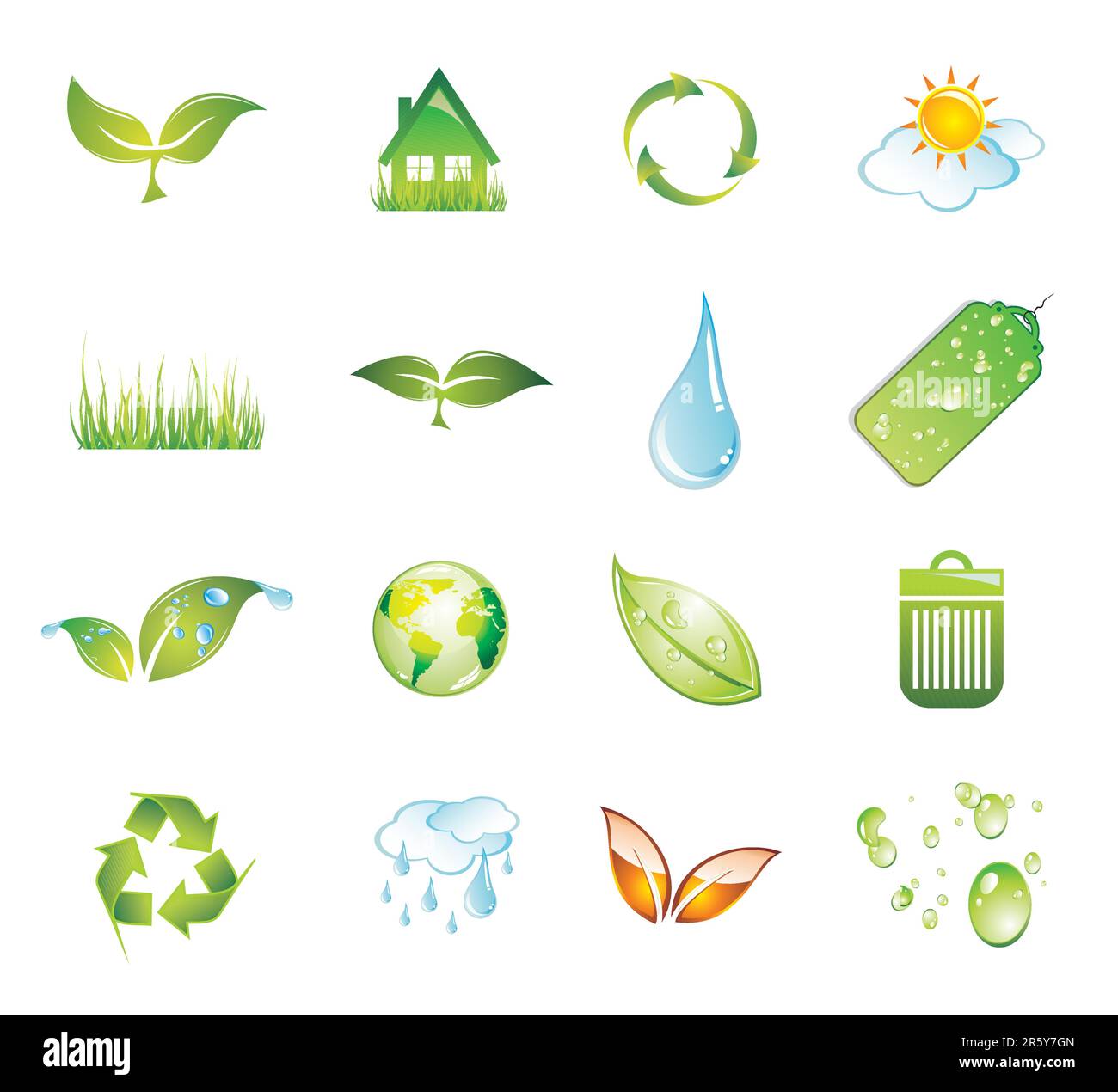 Environmental and Green Icon collection - Set 1 Stock Vector Image ...