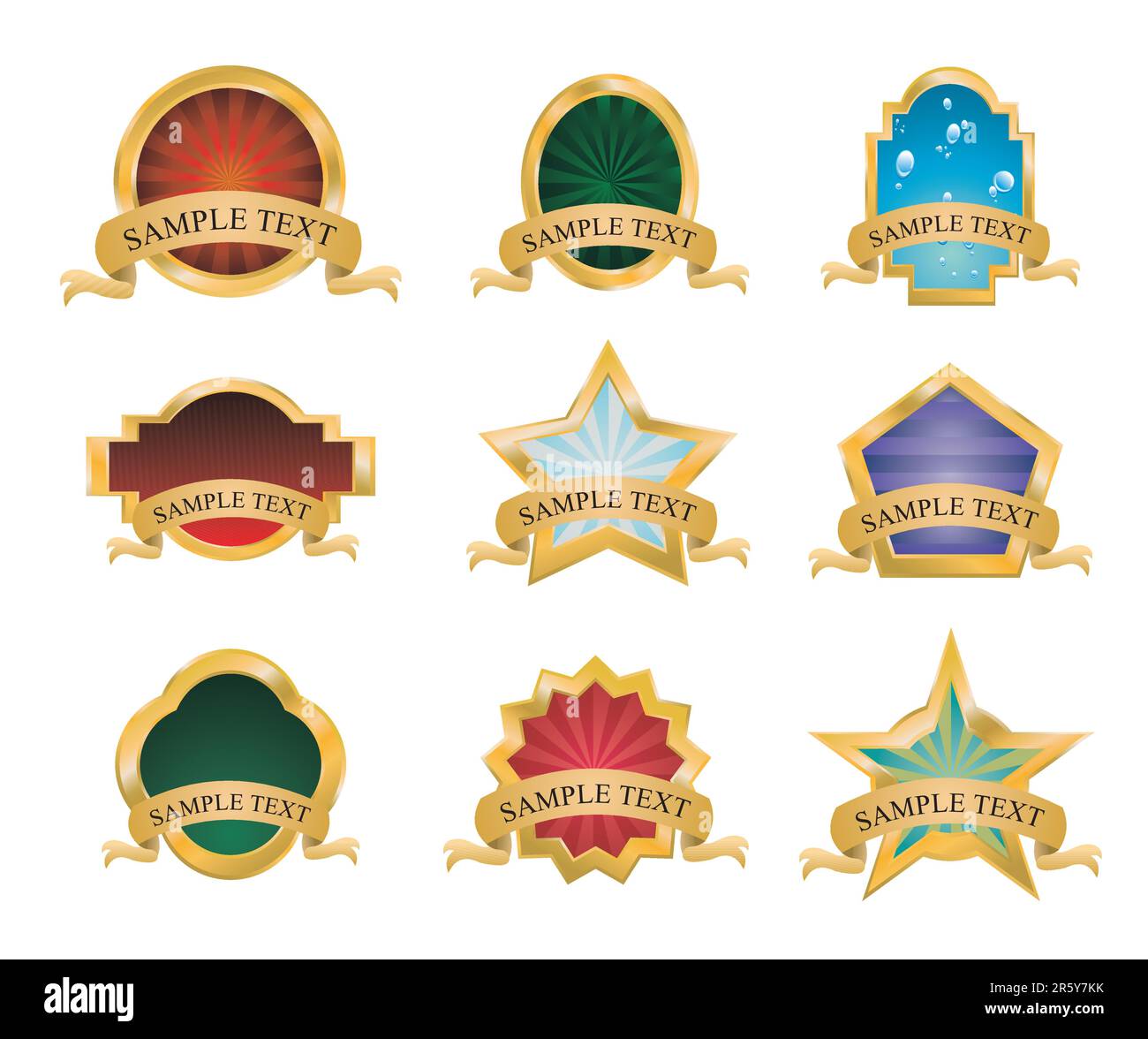 Gold emblems hi-res stock photography and images - Alamy