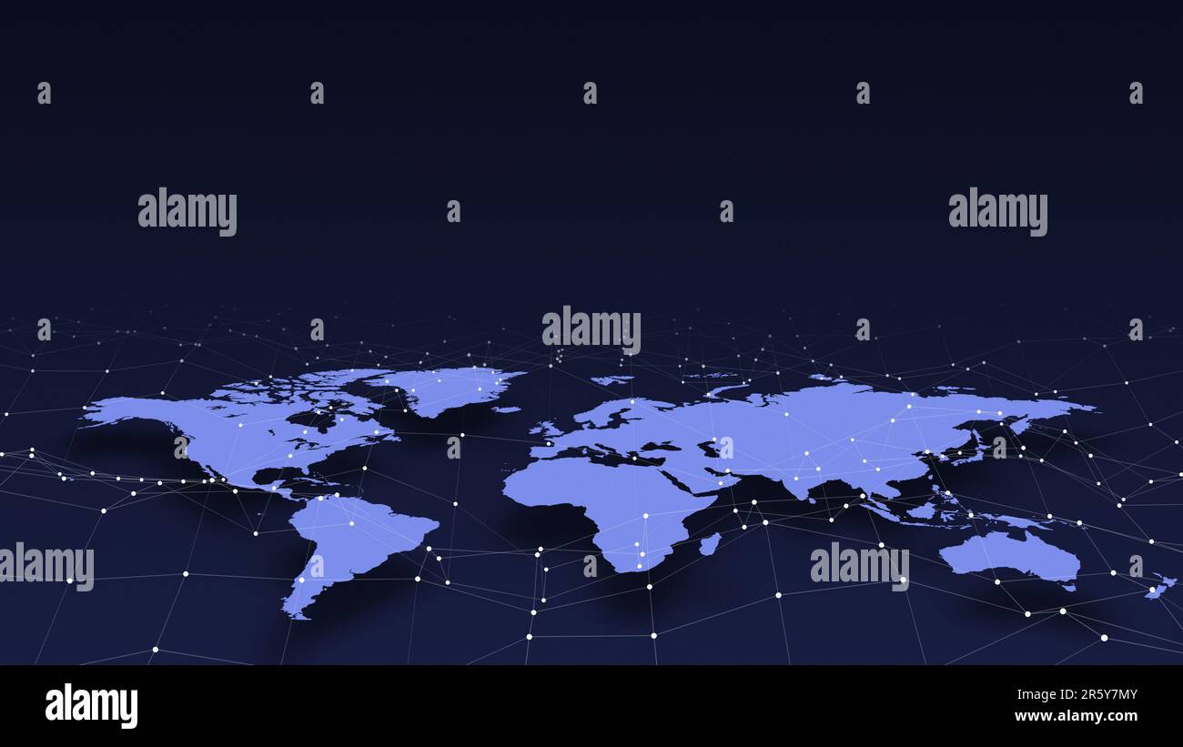 Globalization concept with world connection Stock Photo - Alamy