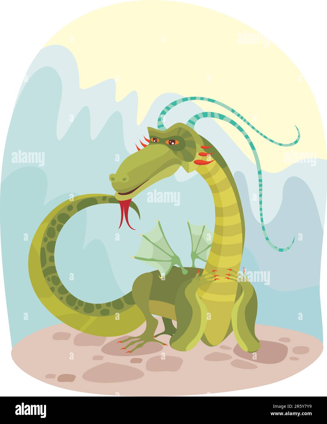 Cute dragon picture Stock Vector Images - Alamy