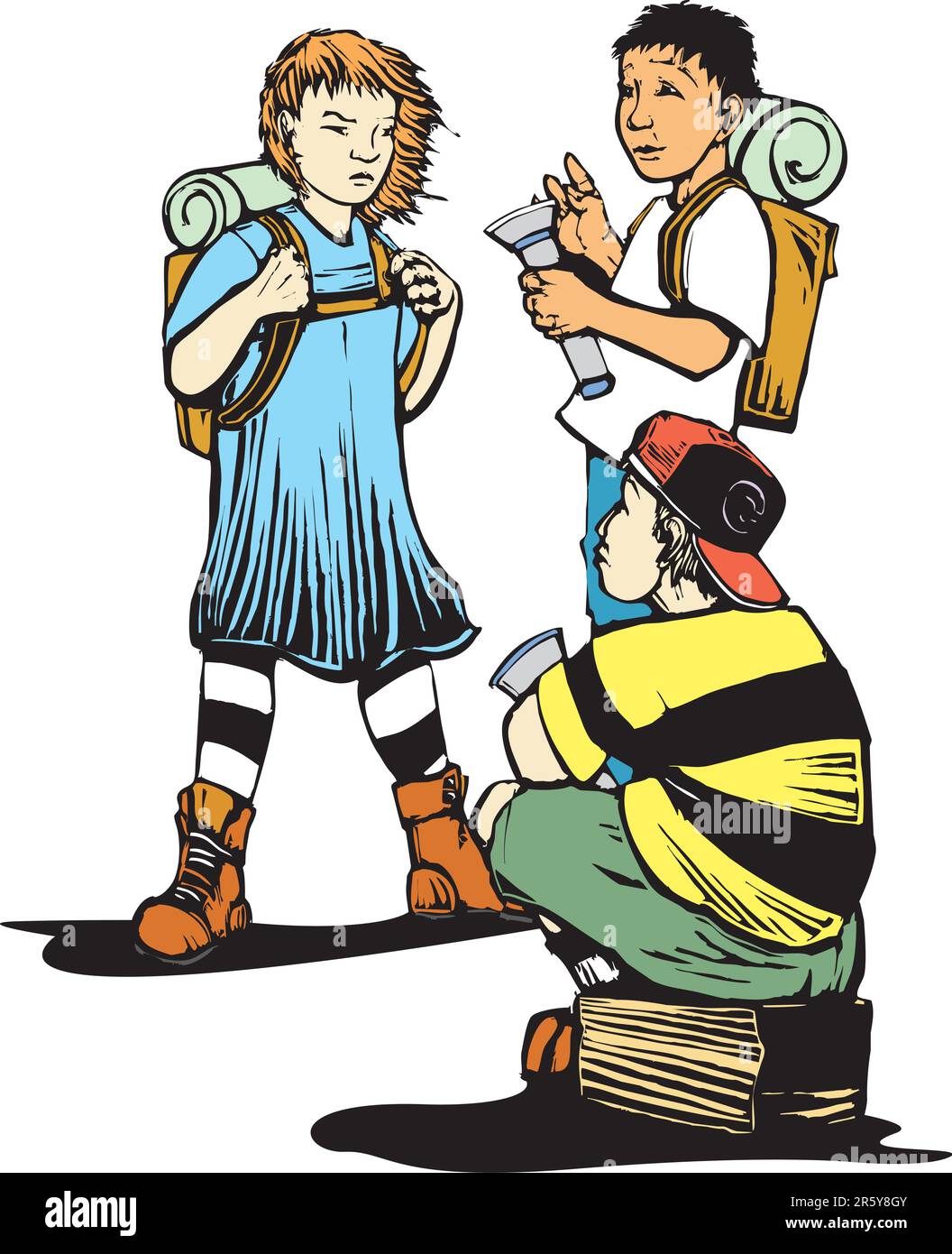 Trail exploring Stock Vector Images - Alamy