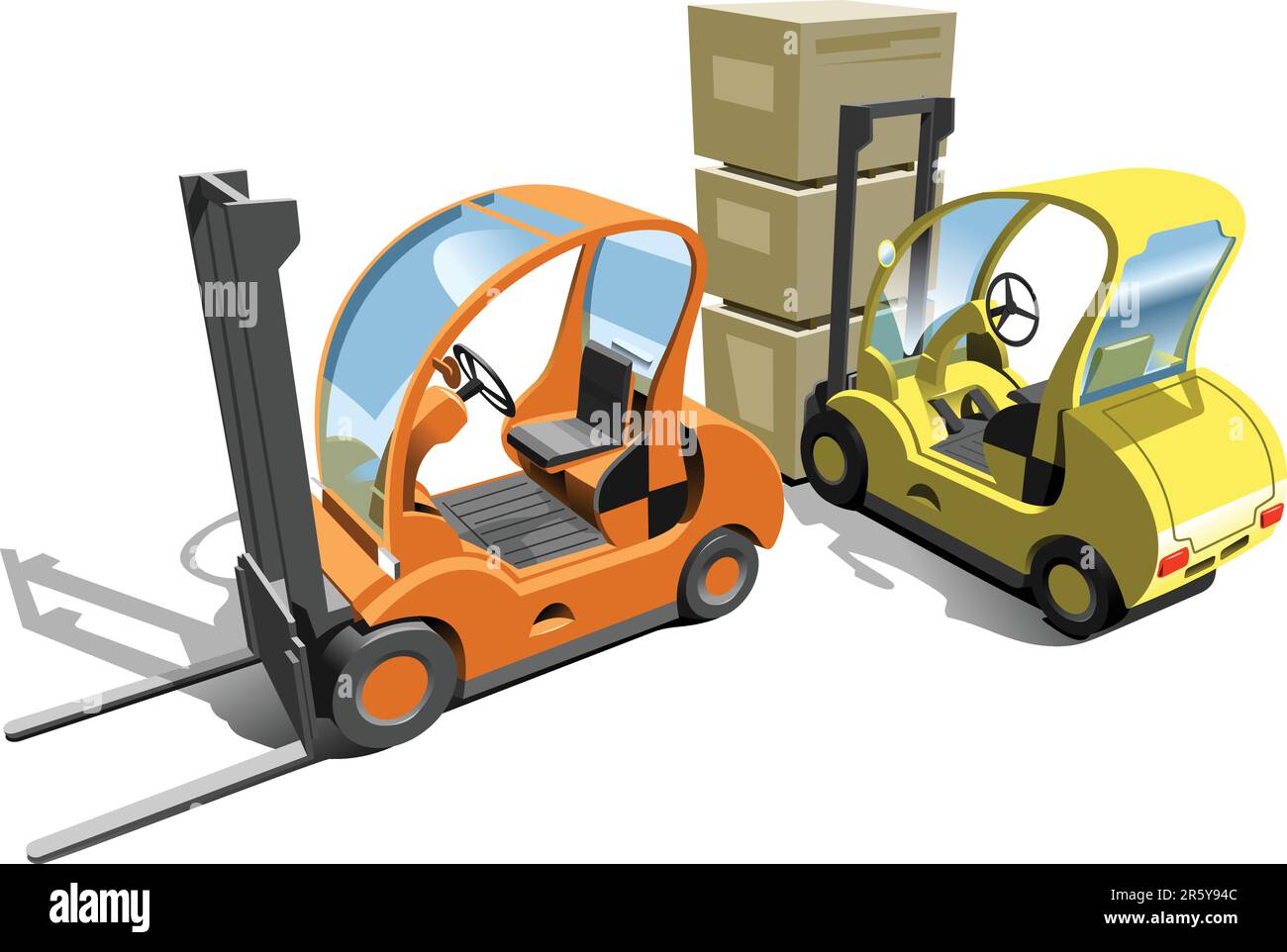 A Vector .eps 8 illustration of the forklift Stock Vector Image & Art ...