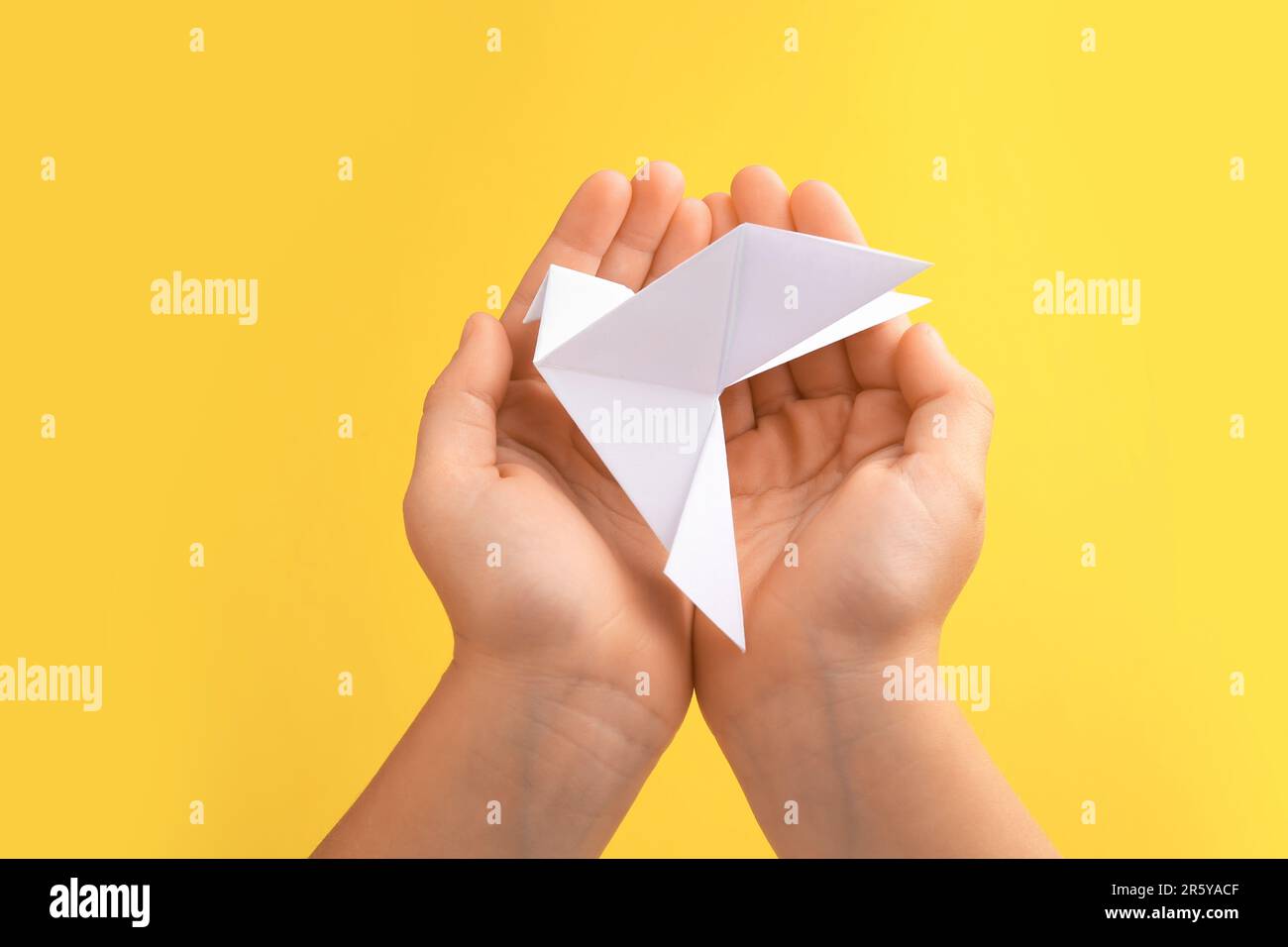 Origami bird paper holding hi-res stock photography and images - Alamy