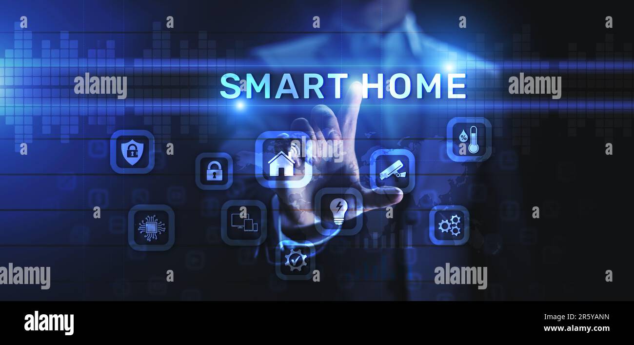 Smart home IOT Internet of things wireless automation technology ...