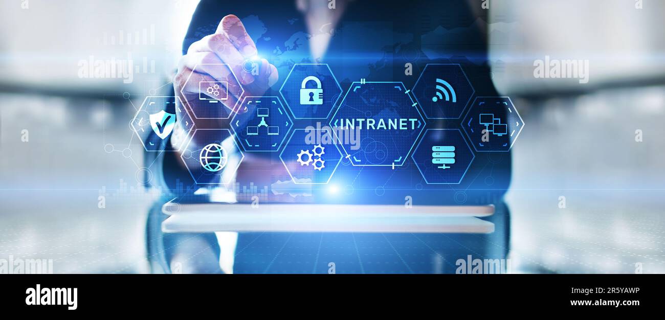 Intranet Corporate communication network Business technology networking ...