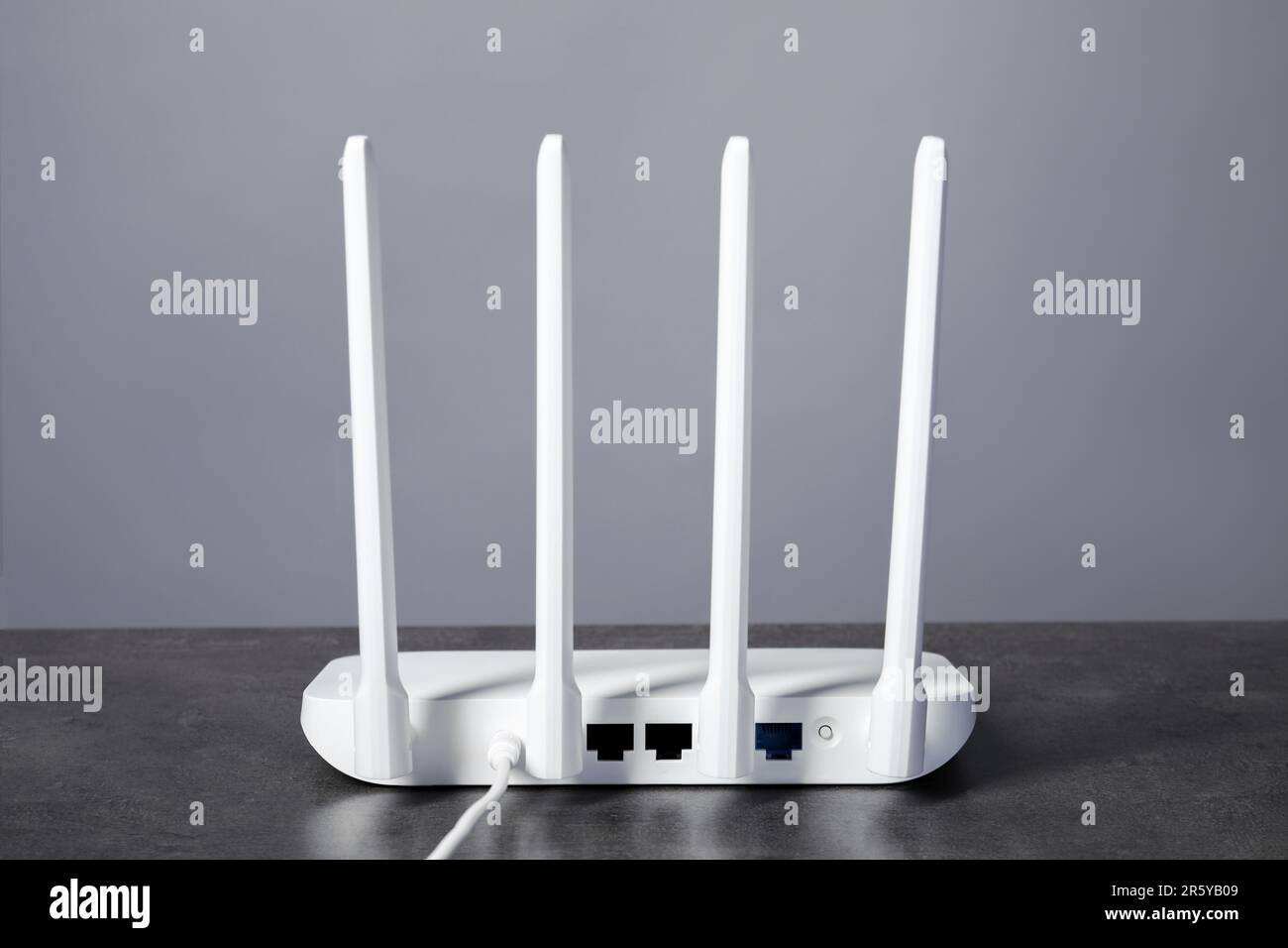 Ethernet port on the back of the router hi-res stock photography and ...