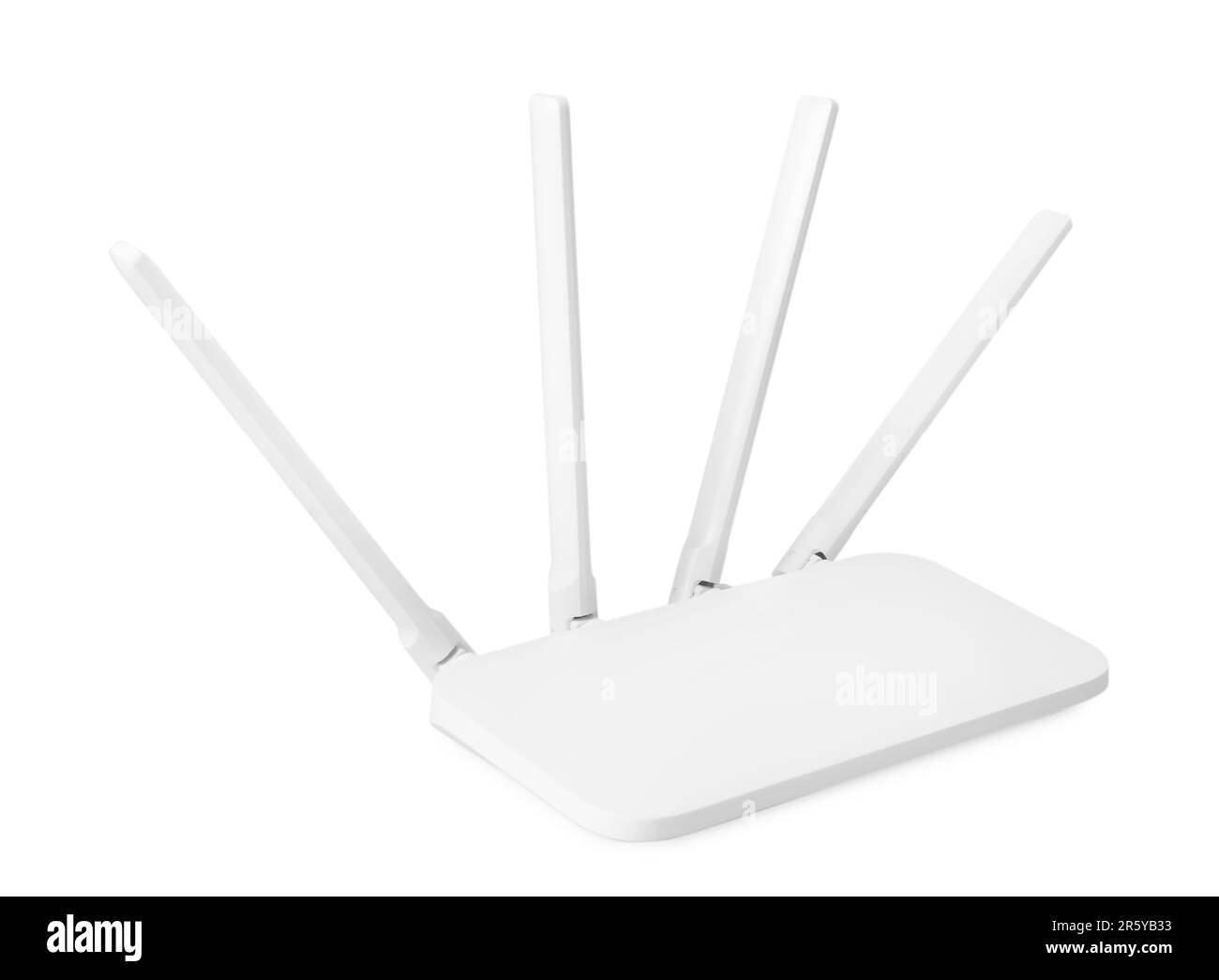 New modern Wi-Fi router isolated on white Stock Photo - Alamy
