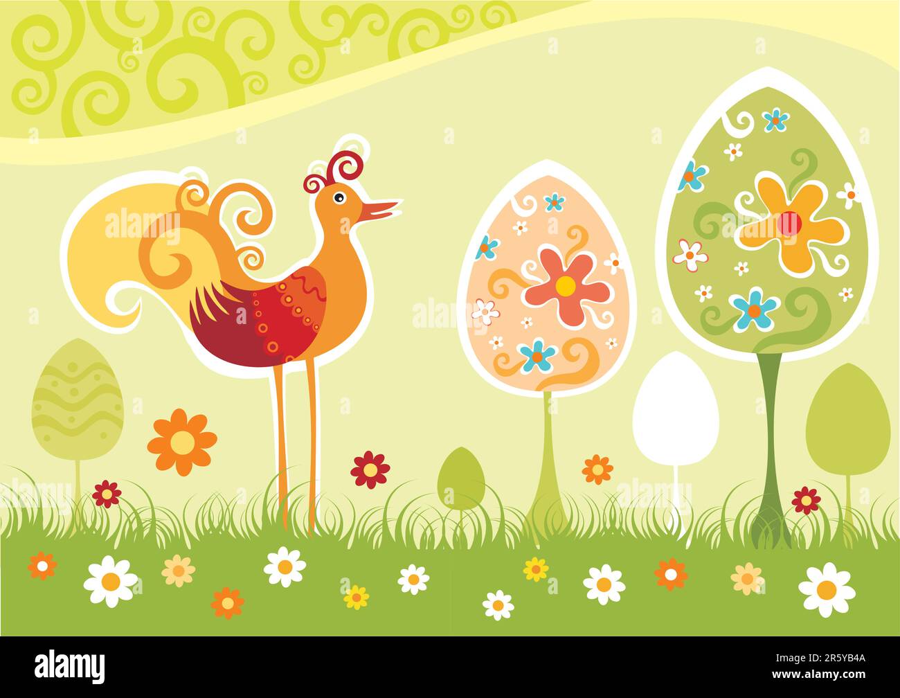 vector illustration of a colorfull bird Stock Vector Image & Art - Alamy