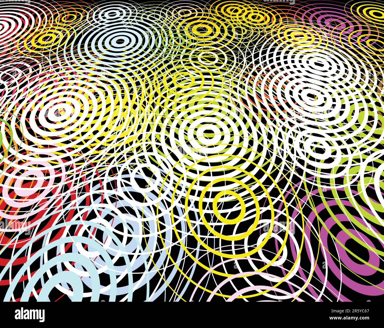 Editable vector illustration of an abstract circle design Stock Vector ...