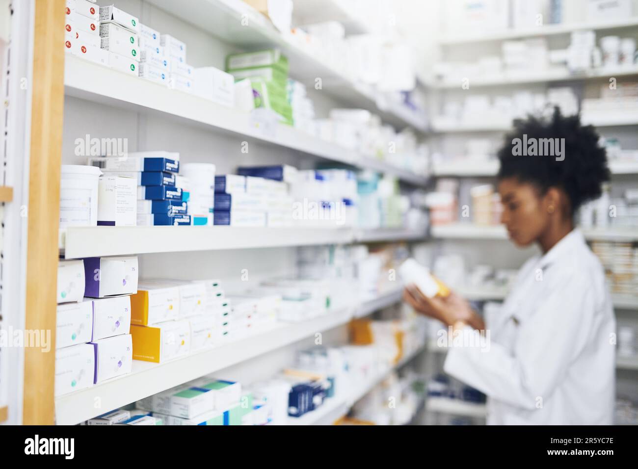 Everything you need, youll find here. Defocused shot of medication on ...