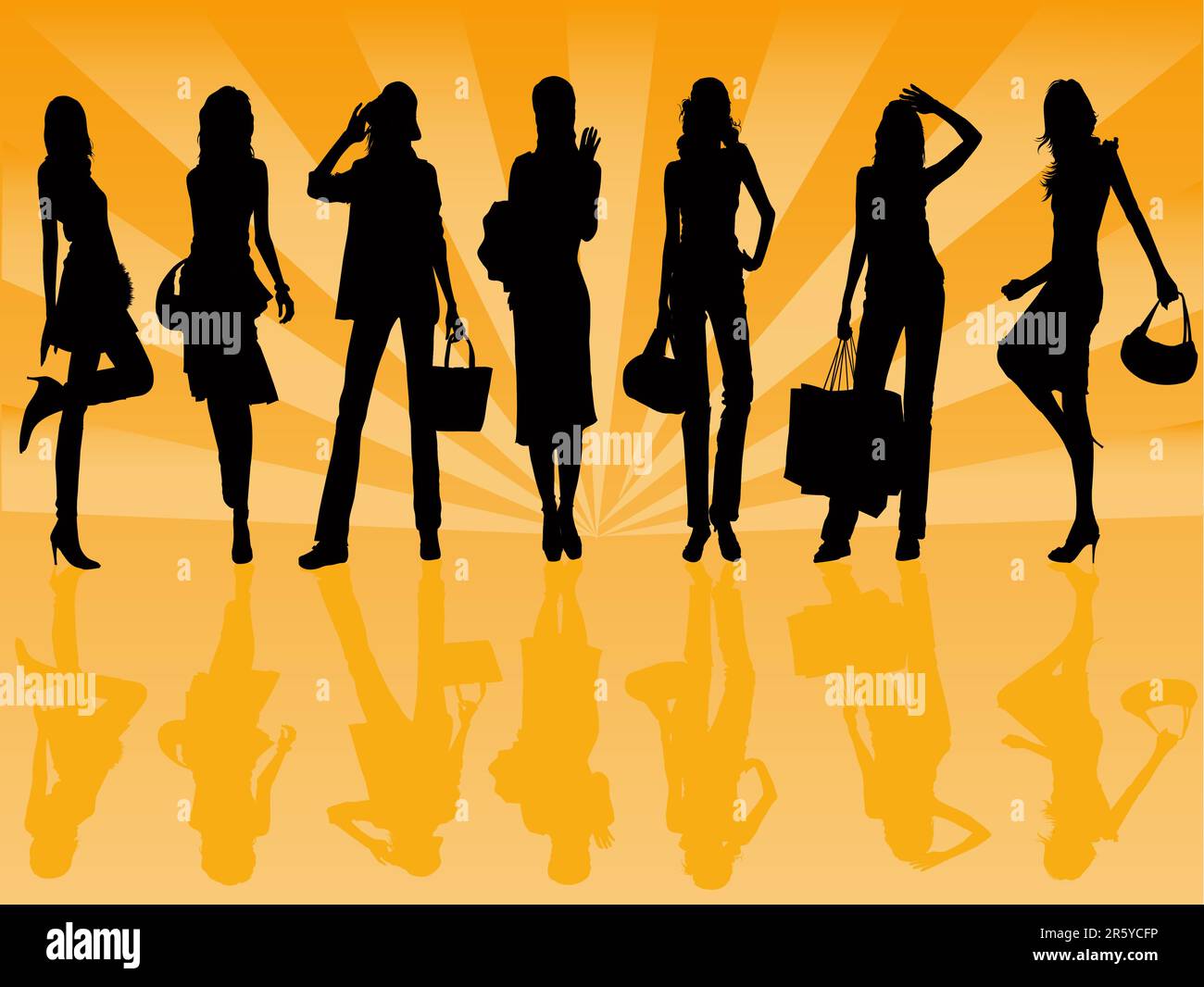 Shopping Girls - vector illustration Stock Vector Image & Art - Alamy Shopping Girls - vector illustration Stock Vector Image & Art - Alamy