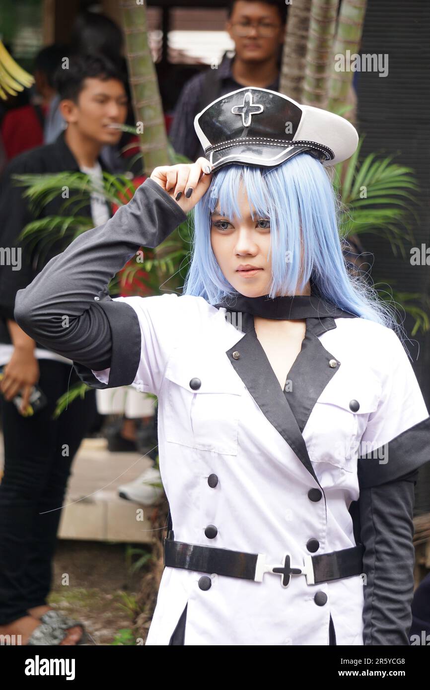 Japan anime cosplay, portrait of a cosplayer in natural background ...