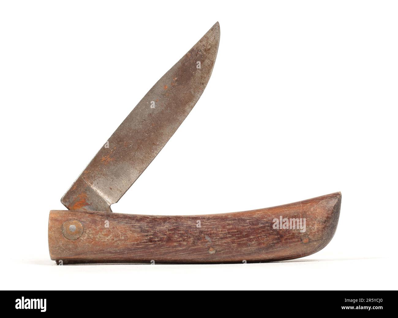 Rusty pocket knife isolated on a white background Stock Photo - Alamy