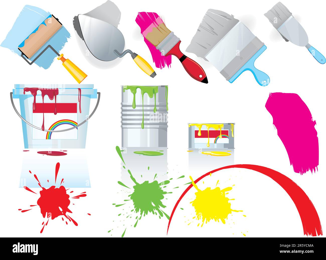 Room paint job Cut Out Stock Images & Pictures - Alamy