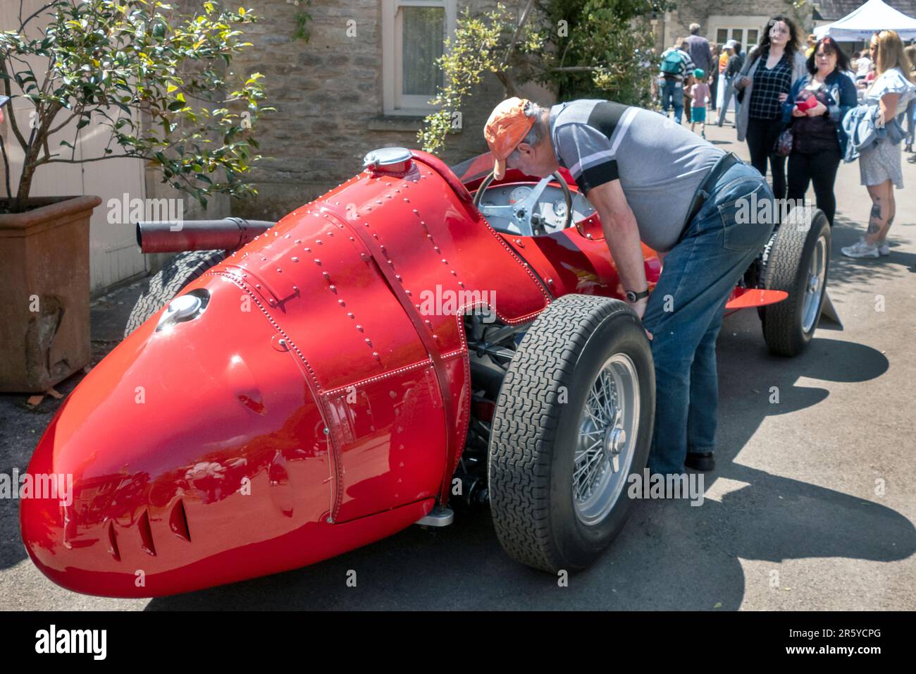 Maserati 250F at the Open day at Middlewick House gardens Corsham ...