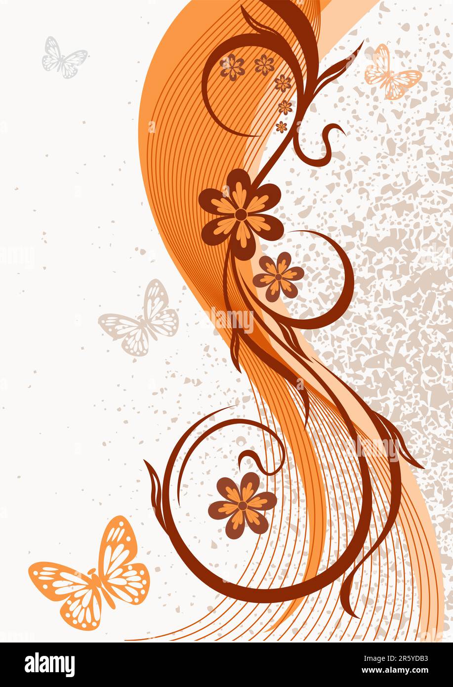 Abstract floral background, vector Stock Vector Image & Art - Alamy