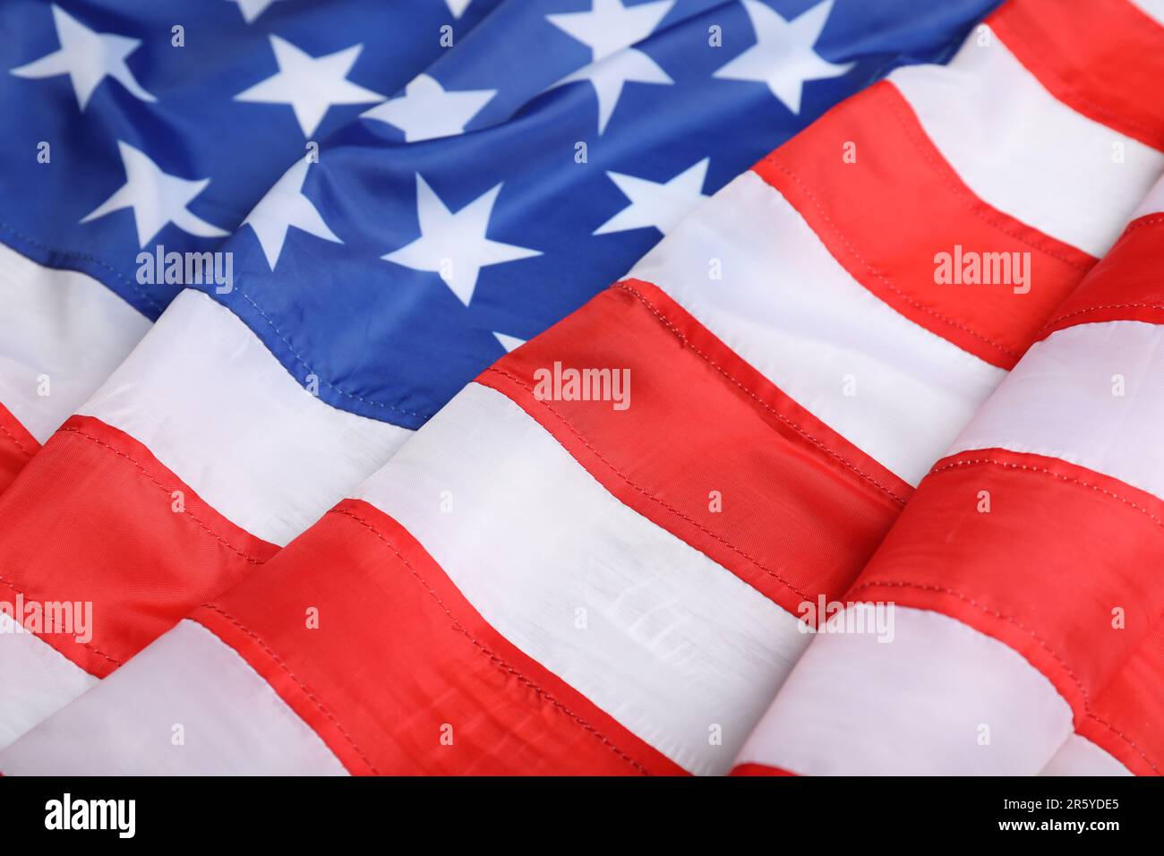 American flag as background, closeup. National symbol of USA Stock ...