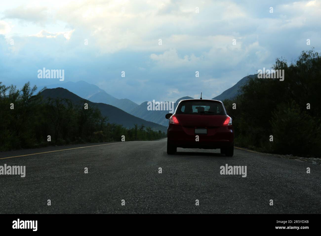 New mexico highway with car hi-res stock photography and images - Alamy