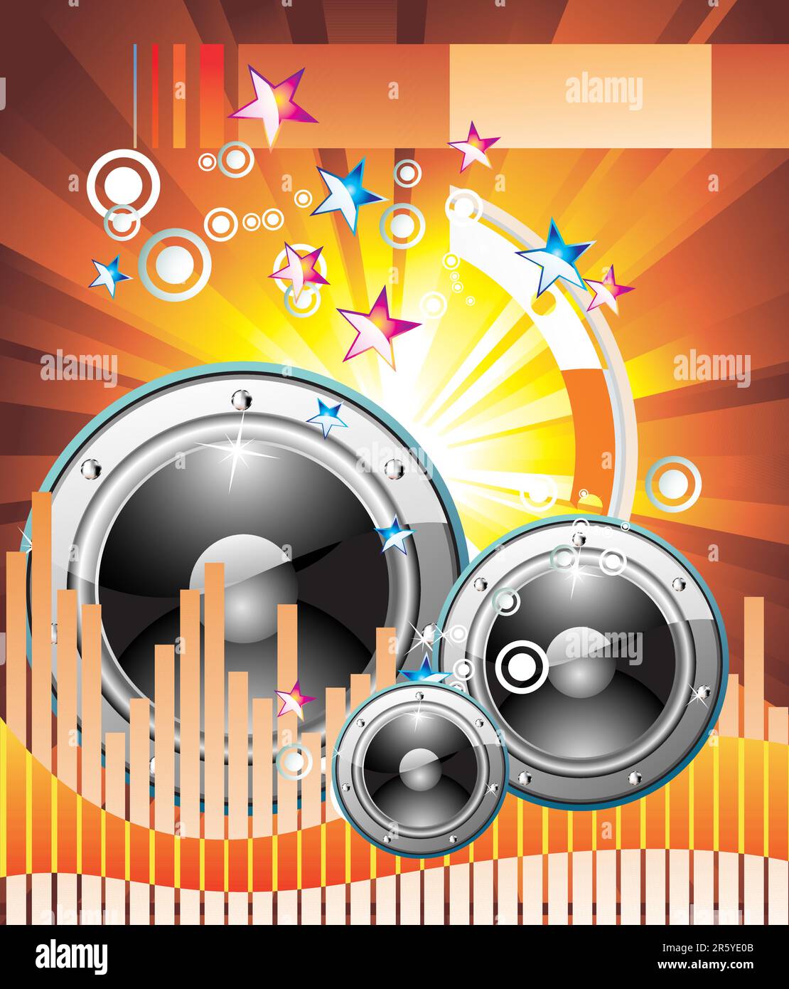 Colorful Red and Yellow Musical background Stock Vector Image & Art - Alamy