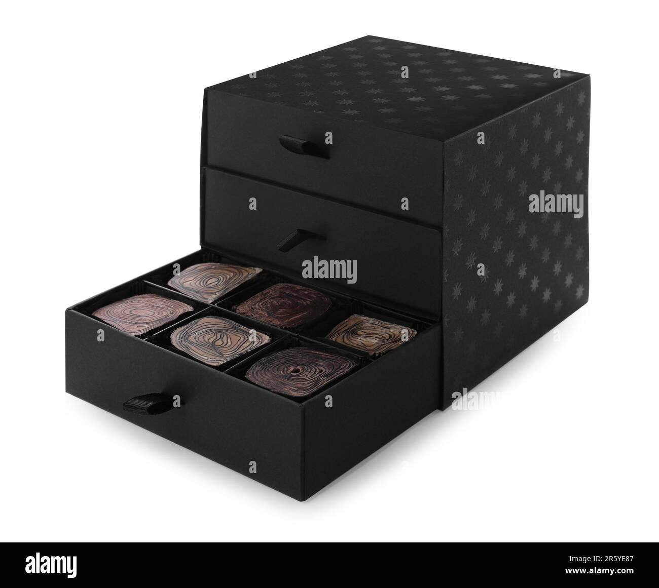 Open box of milk chocolates hi-res stock photography and images - Alamy