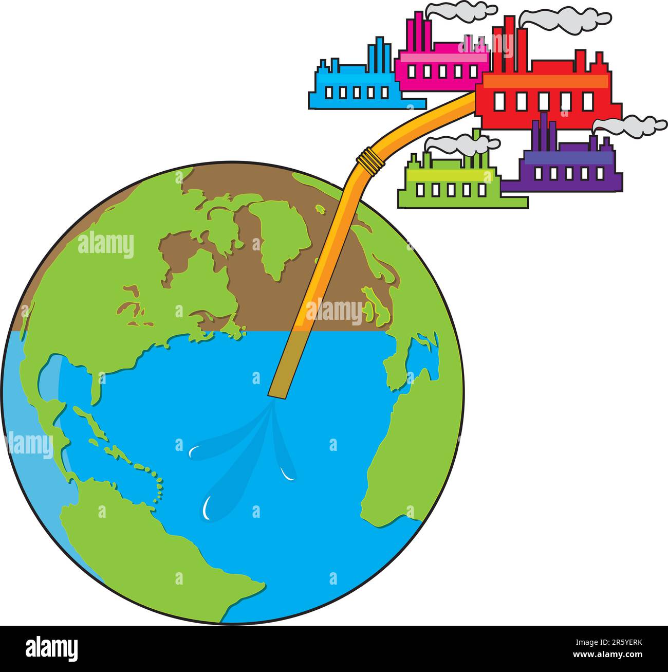 Sucking a straw Stock Vector Images - Alamy