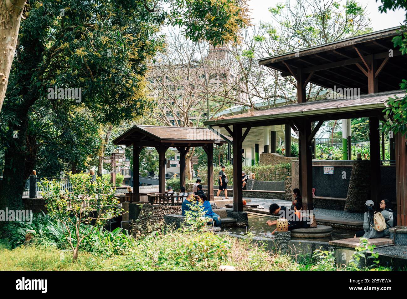 Jiaoxi, Yilan County, Taiwan - March 20, 2023 : Jiaoxi Hot Springs Park ...