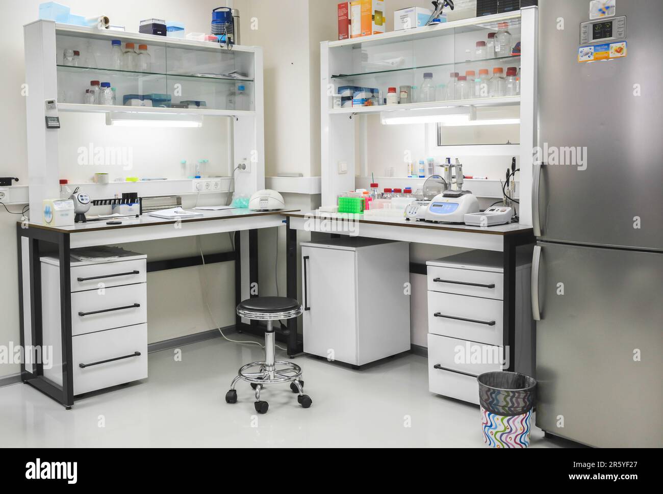 Laboratory of Biological Research. The interior of a modern scientific ...