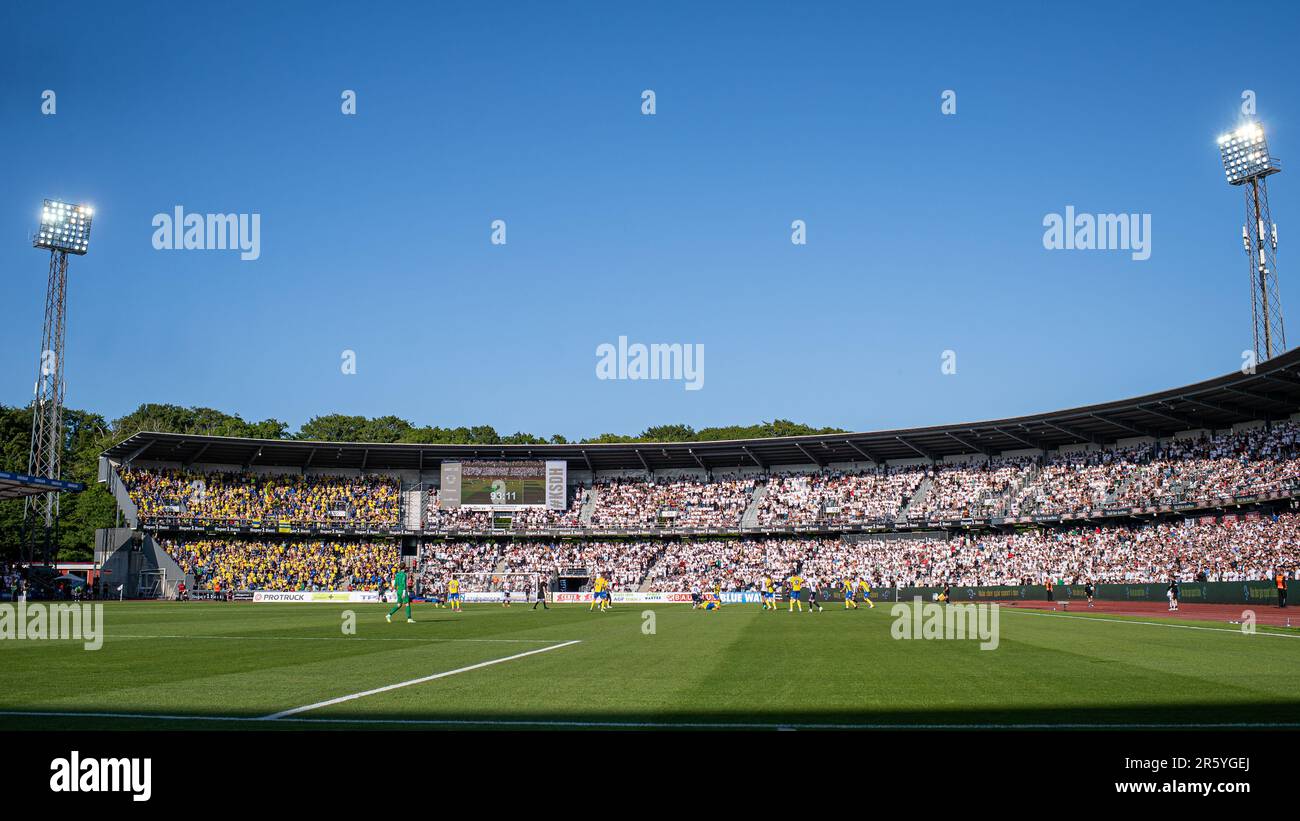 Aarhus, Denmark. 04th, June 2023. The Ceres Park stadium seen at the 3F ...