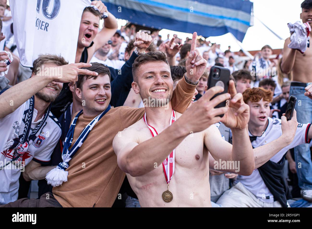 Aarhus, Denmark. 04th, June 2023. Mikkel Duelund of Aarhus GF seen in ...