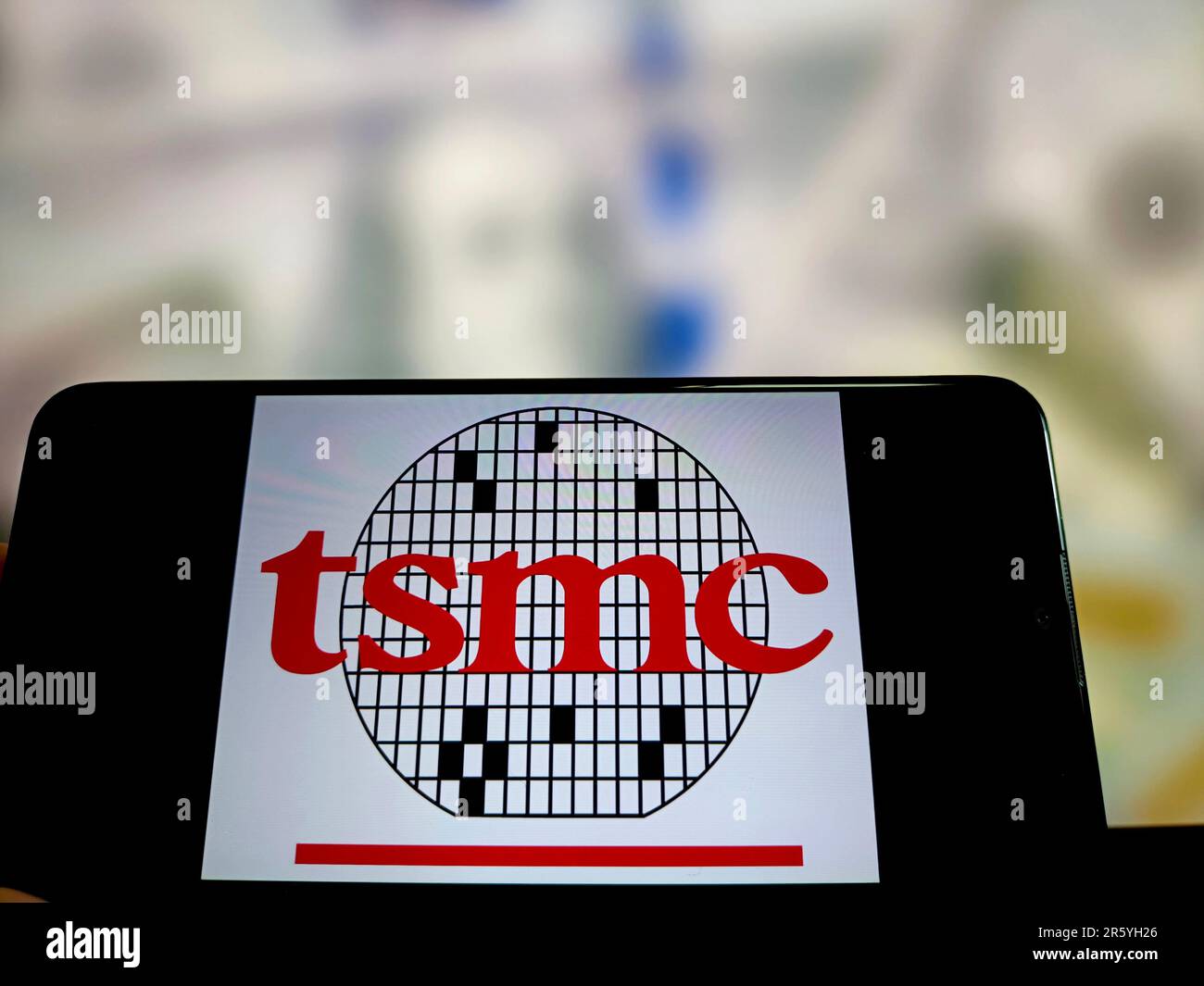 SUQIAN, CHINA - JUNE 6, 2023 - Illustration: TSMC, Suqian, Jiangsu Province, China, June 6, 2023 ...