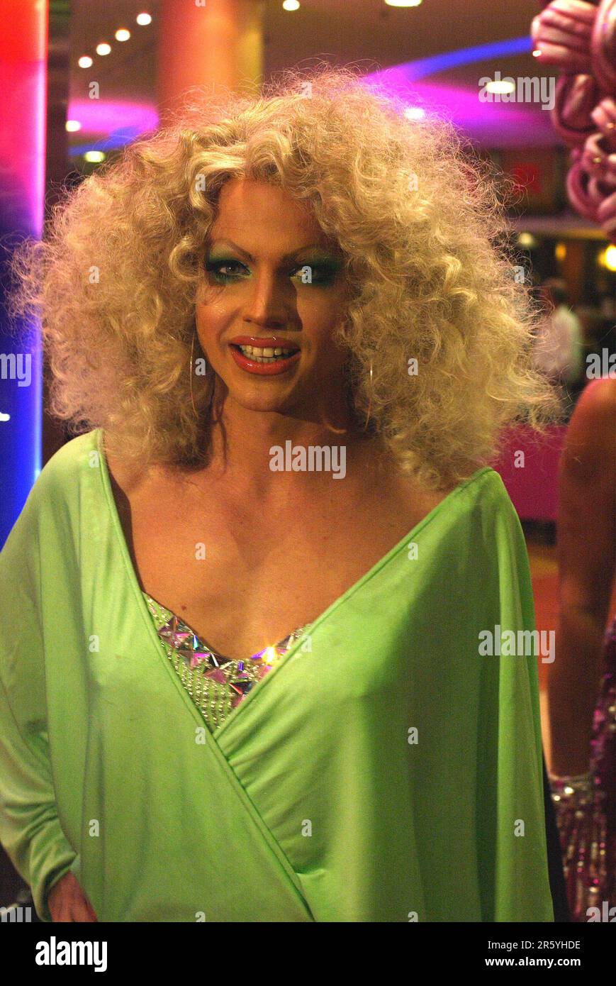 Drag performer Courtney Act on the Pink Carpet at the premiere of ...