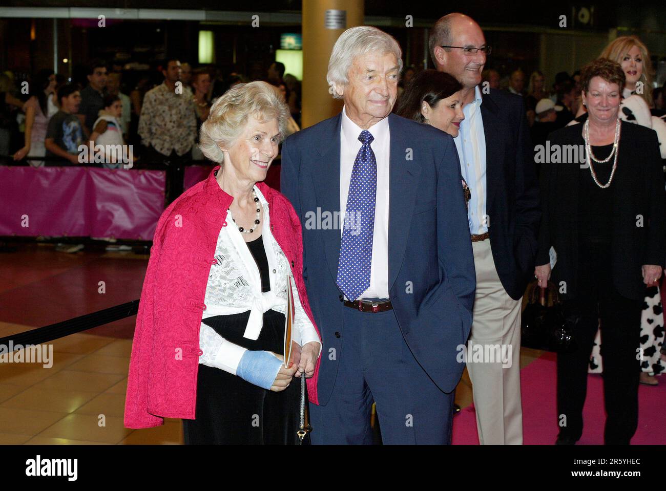 Richie Benaud (with wife Daphne Benaud) on the Pink Carpet at the ...