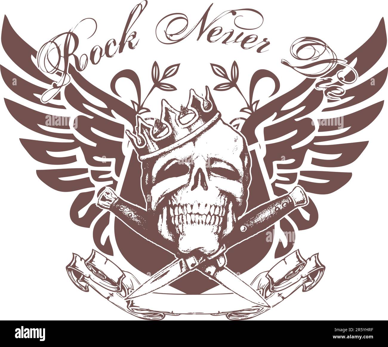 heraldic skull shield emblem illustration Stock Vector Image & Art - Alamy