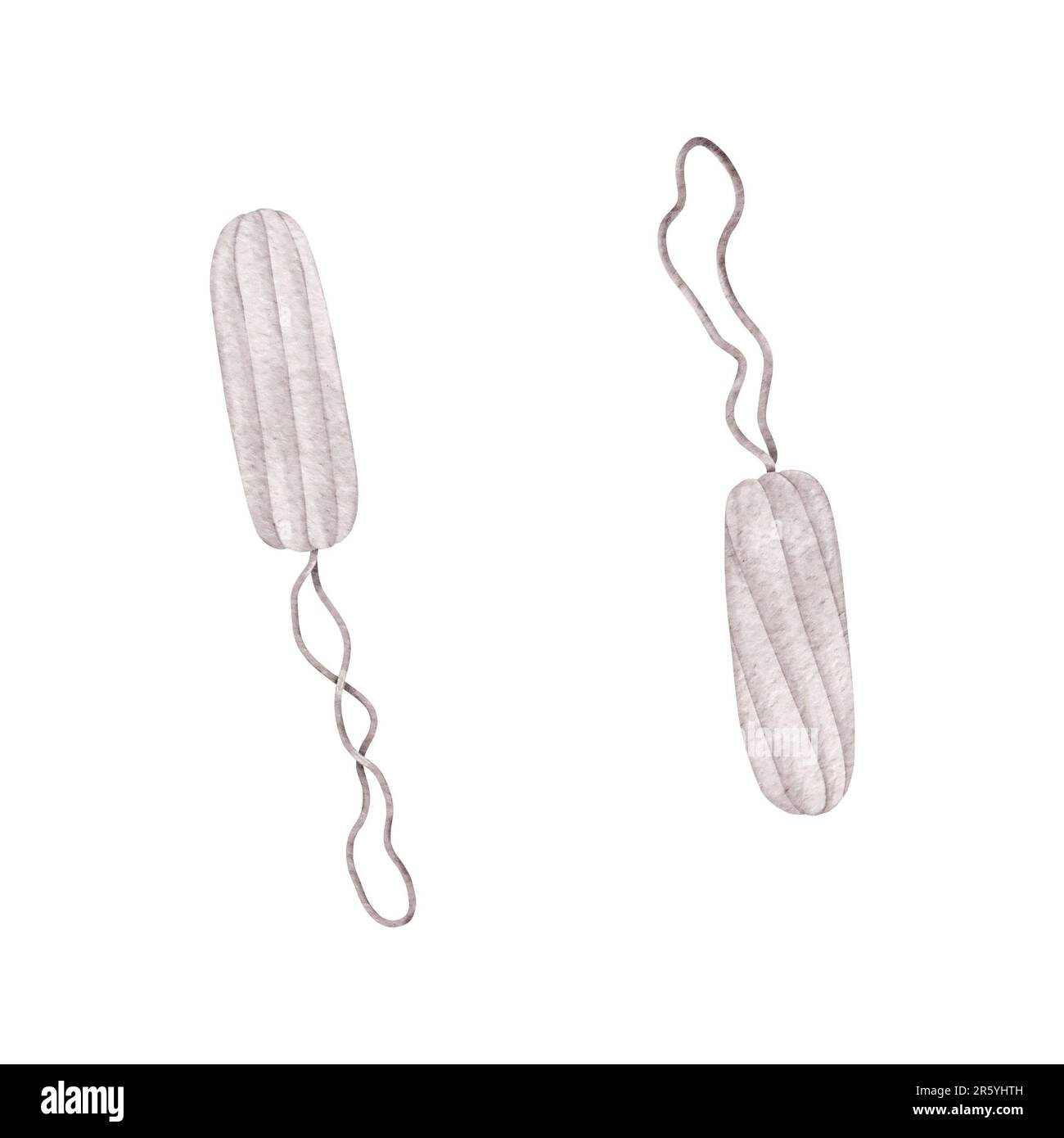 Menstruation Feminine hygiene products, Set of clean hygienic tampons ...