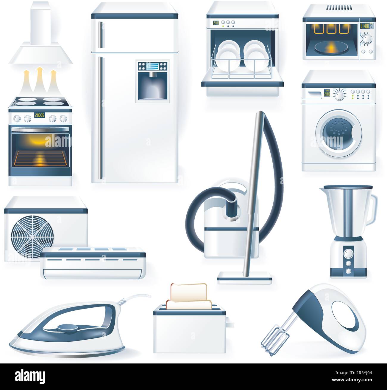 Household electronics cooker Stock Vector Images - Alamy