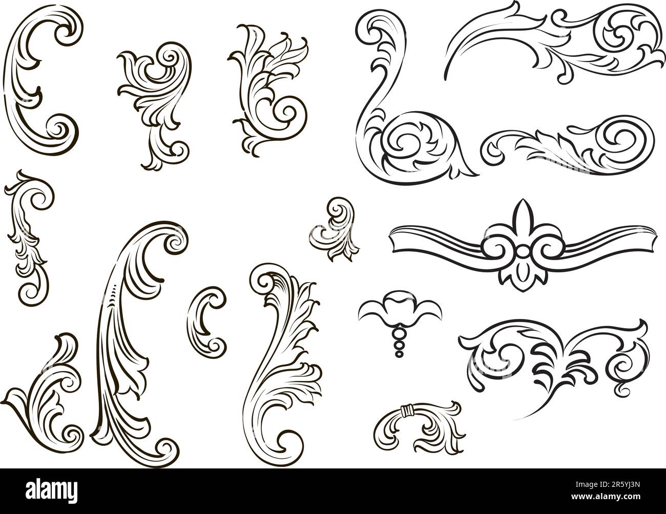 Vector decoration elements Stock Vector Image & Art - Alamy